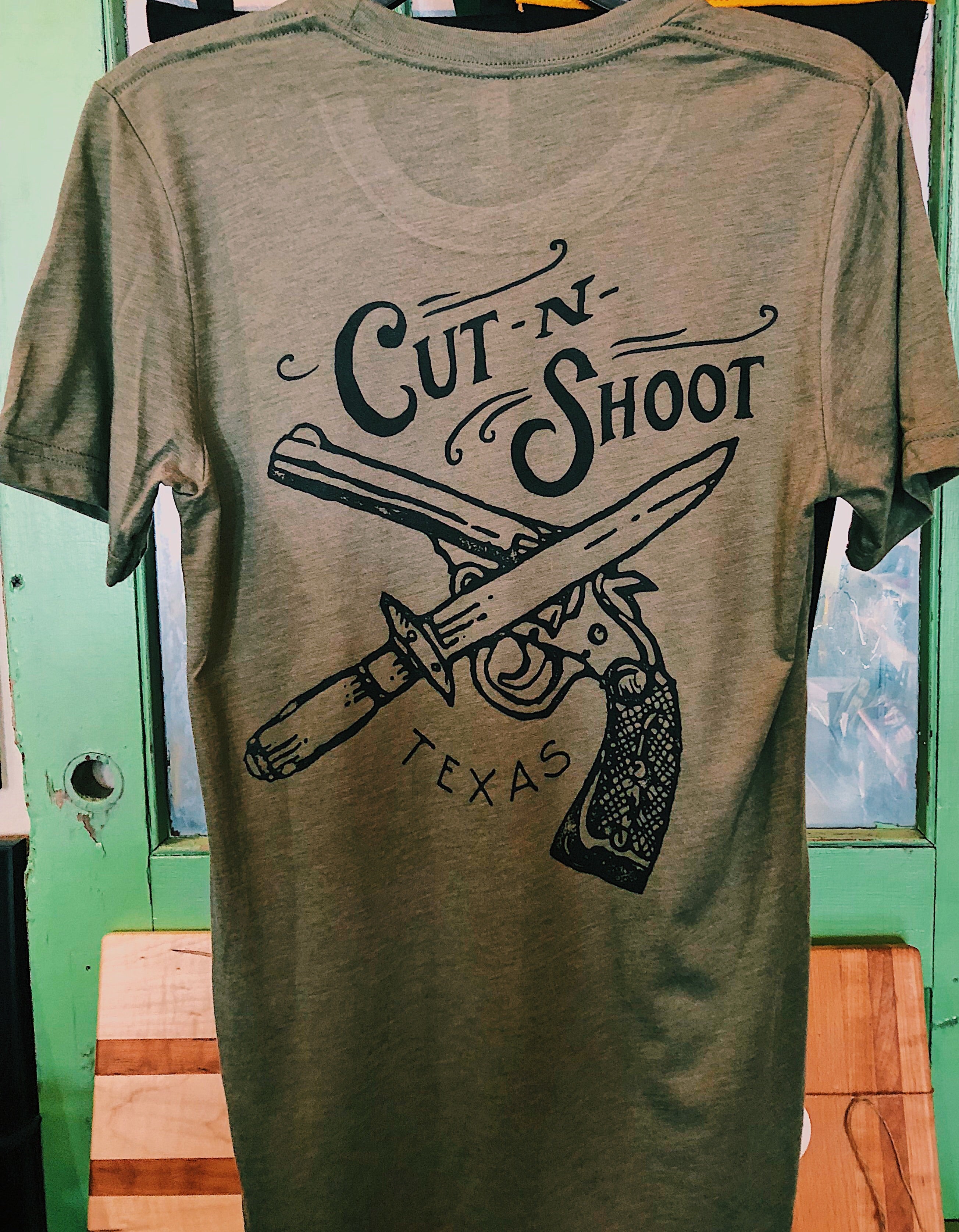 Vintage Cut N Shoot Unisex Adult Tee [2 Colors] – Branding Iron Custom ...
