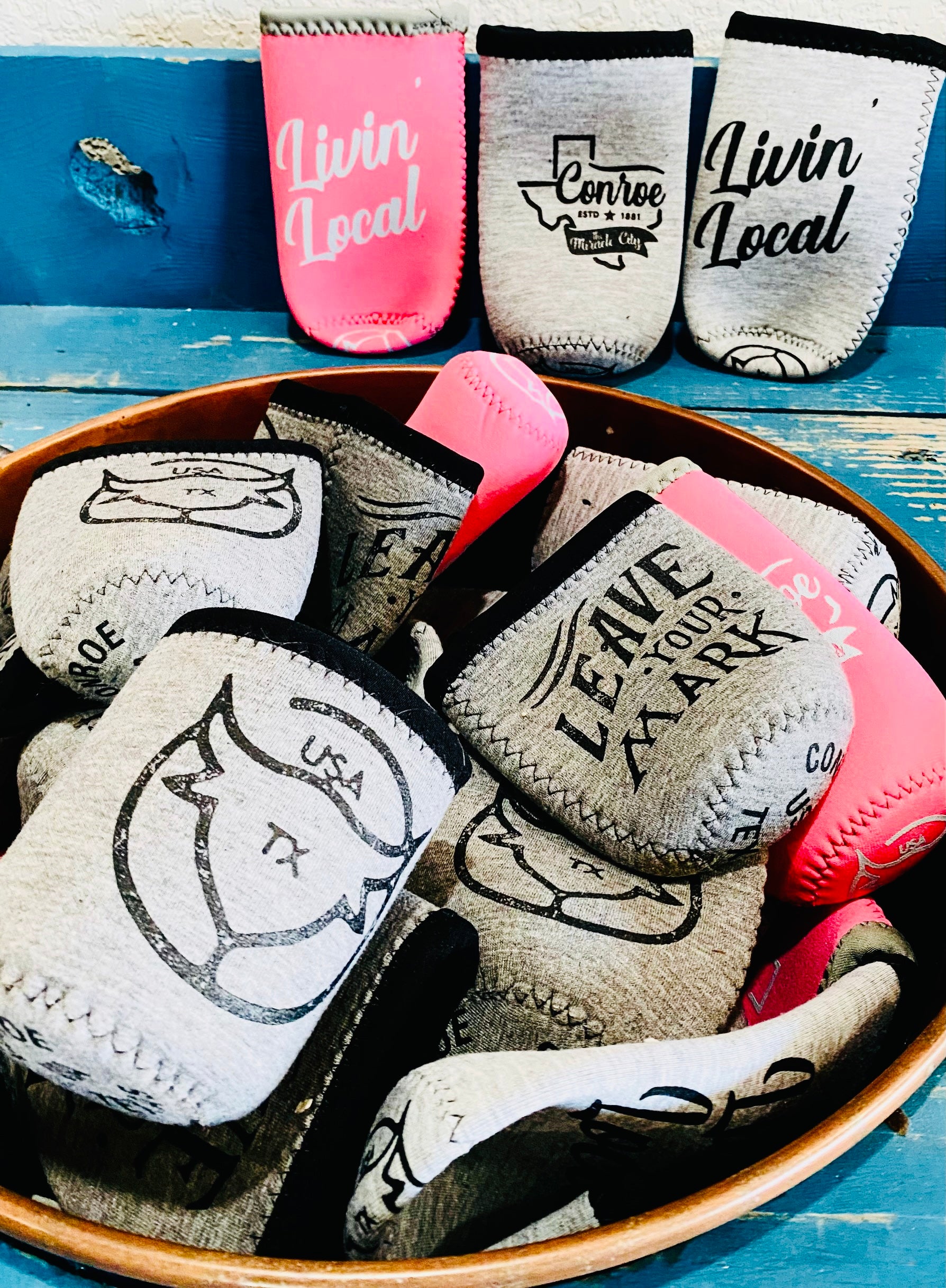 Livin' Local Can Coolers [4 Colors] – Branding Iron Custom Goods
